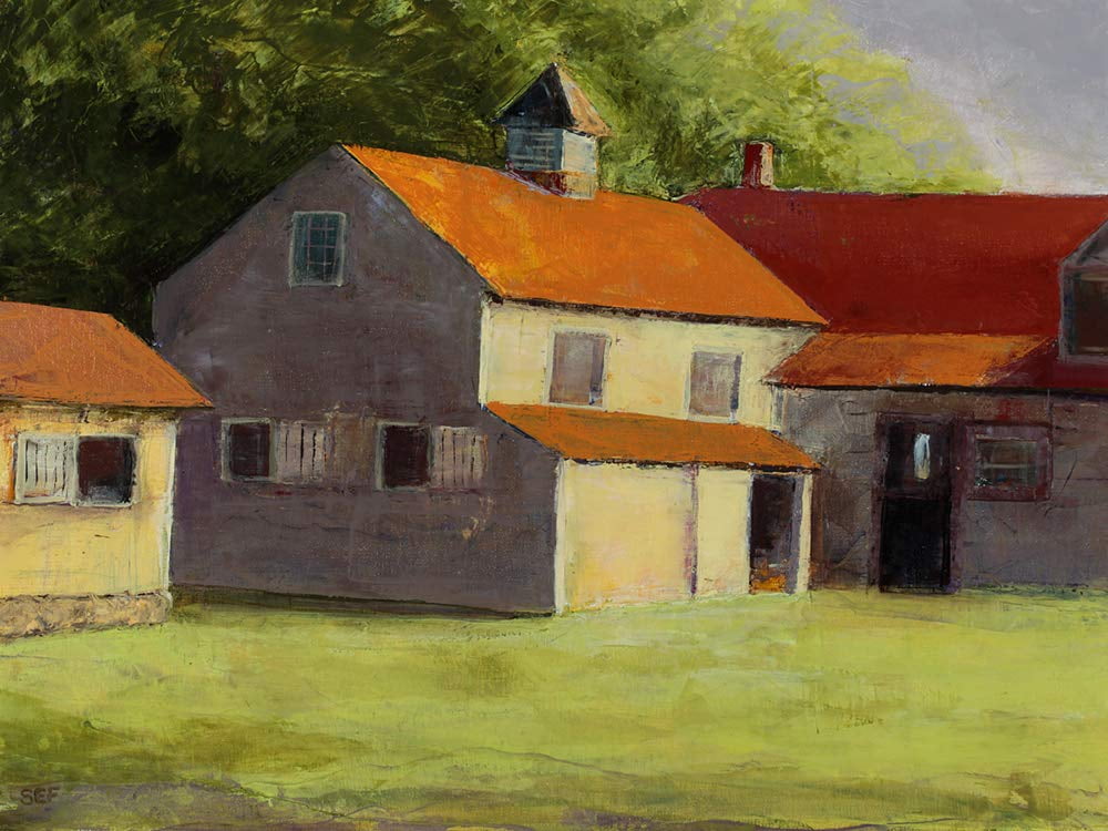 buyartforless Summertime Farm by Susan Fehlinger 16x12 Art Painting ...