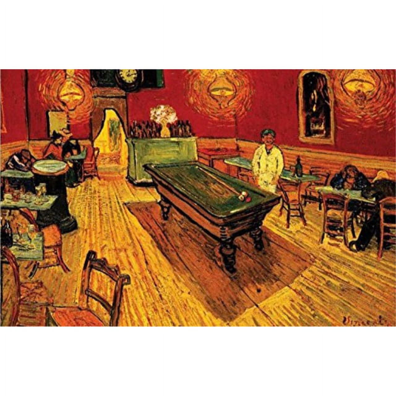 buyartforless night cafe with pool table by vincent van gogh 24"x36 ...