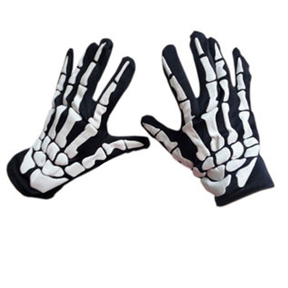 bvgfsahne Bone Goth Full Skeleton Gloves Racing Gloves - Walmart.com
