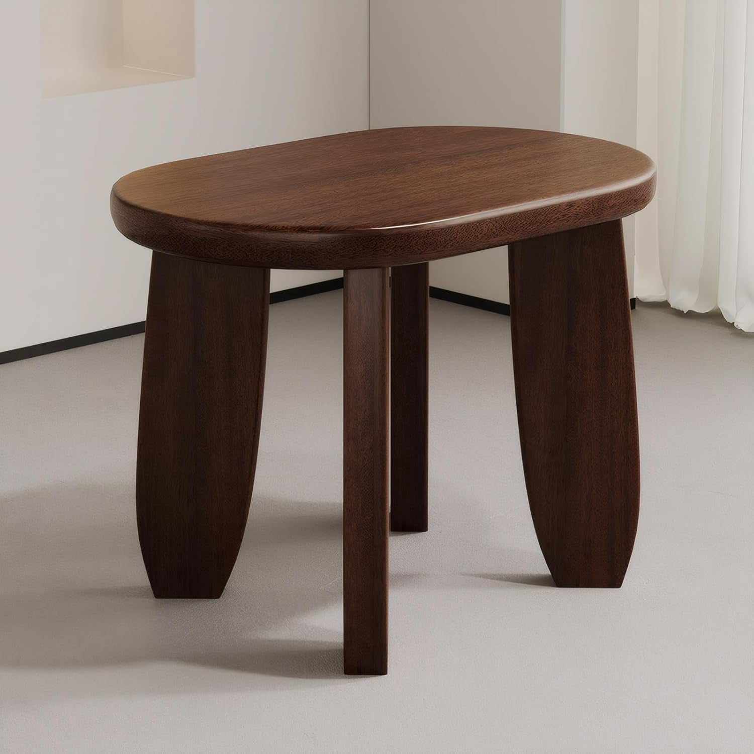 bvuoibou Heavy Duty Solid Wood Stool 400 Pound Heavy Duty Non-Slip ...