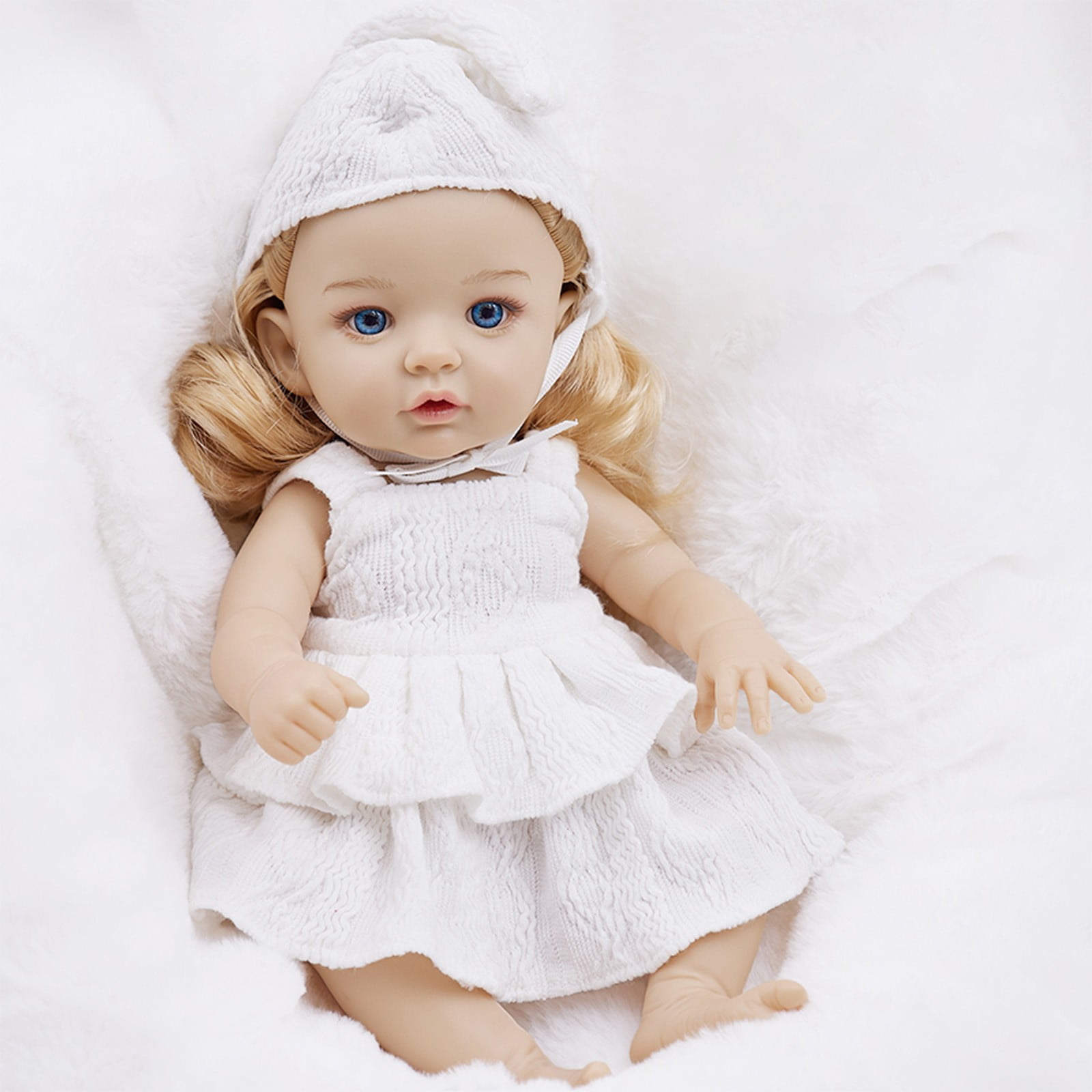 bxhwj 12-Inch Realistic Elastomer Baby Doll, Soft and Safe, Weighted ...
