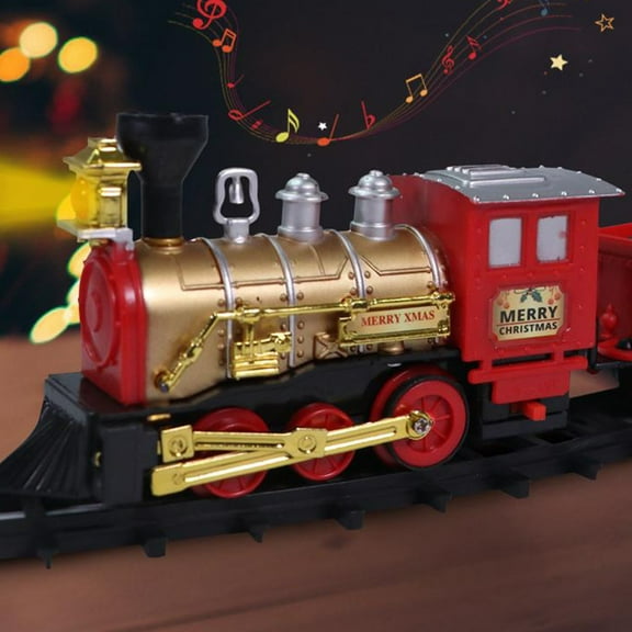 Classic Christmas Train Set for Under The Tree with Smoke, Lights and ...