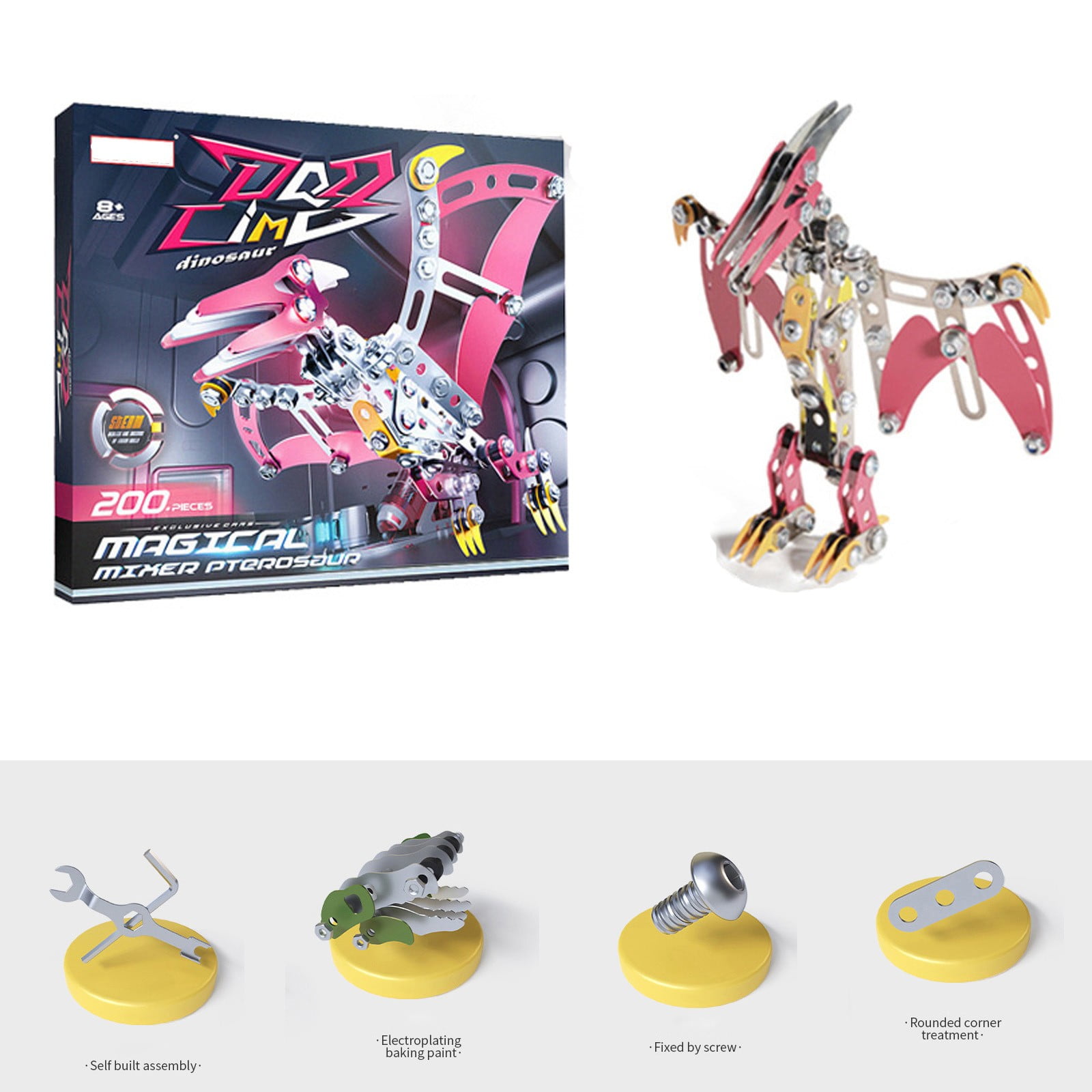 bxhwj Clearance! Assembly Toys, Dinosaur Building Kit for Kids Ages 6 ...