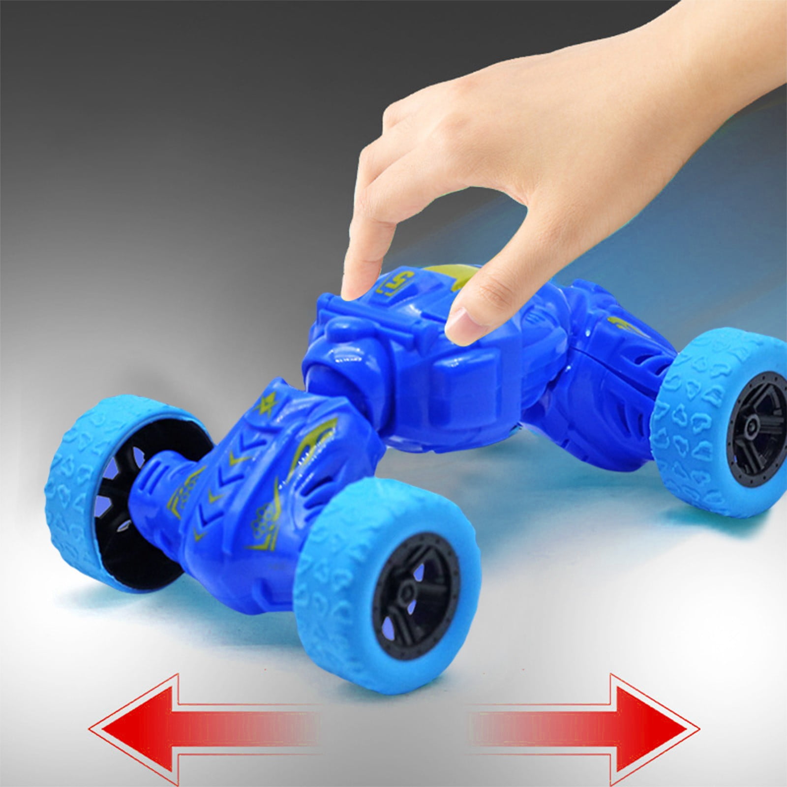 bxhwj Friction Stunt Car for Kids, Rolling Back and Forth Flip Toy, No ...