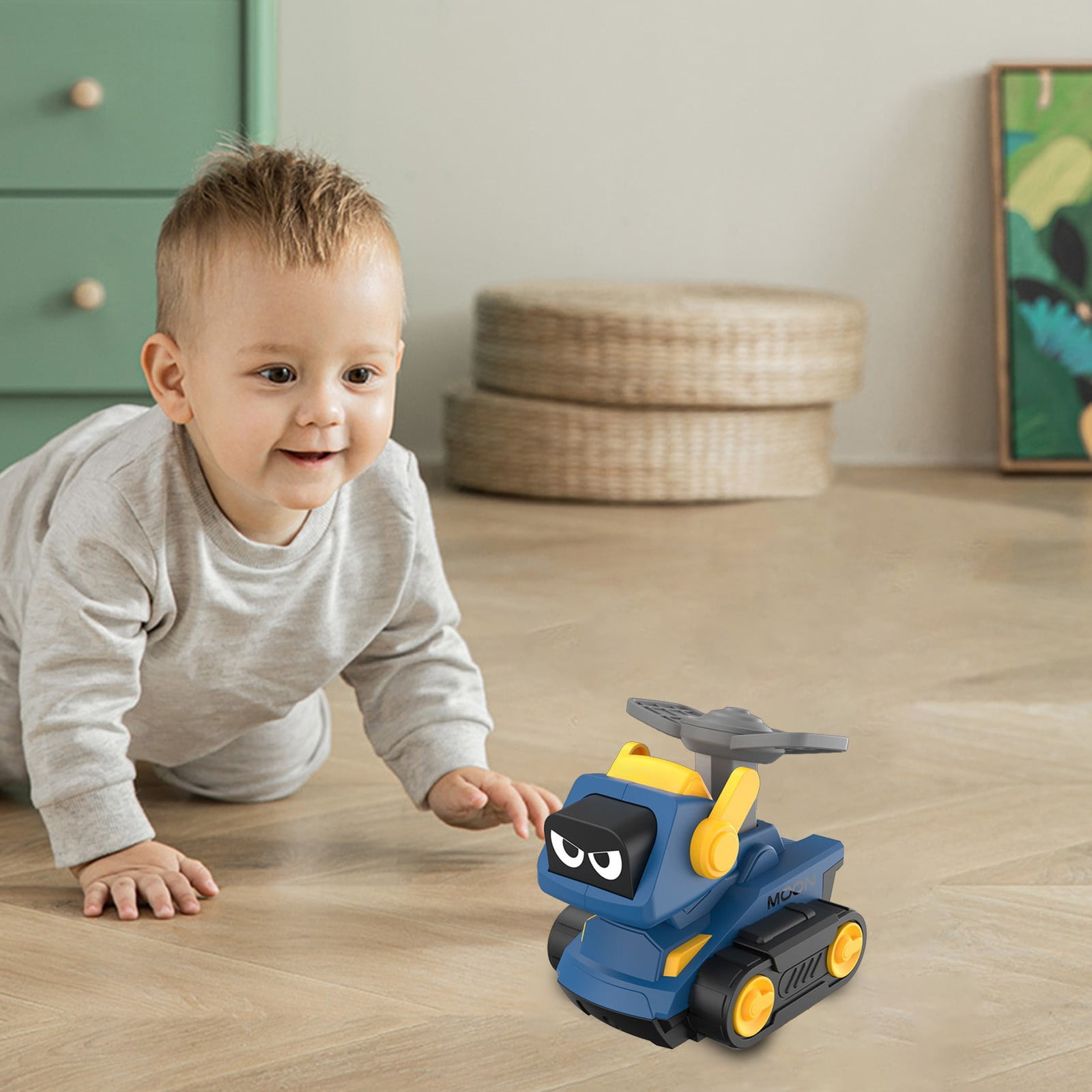 bxhwj Inertia Toy Early Educational Toddler Baby Toy, Friction Powered ...