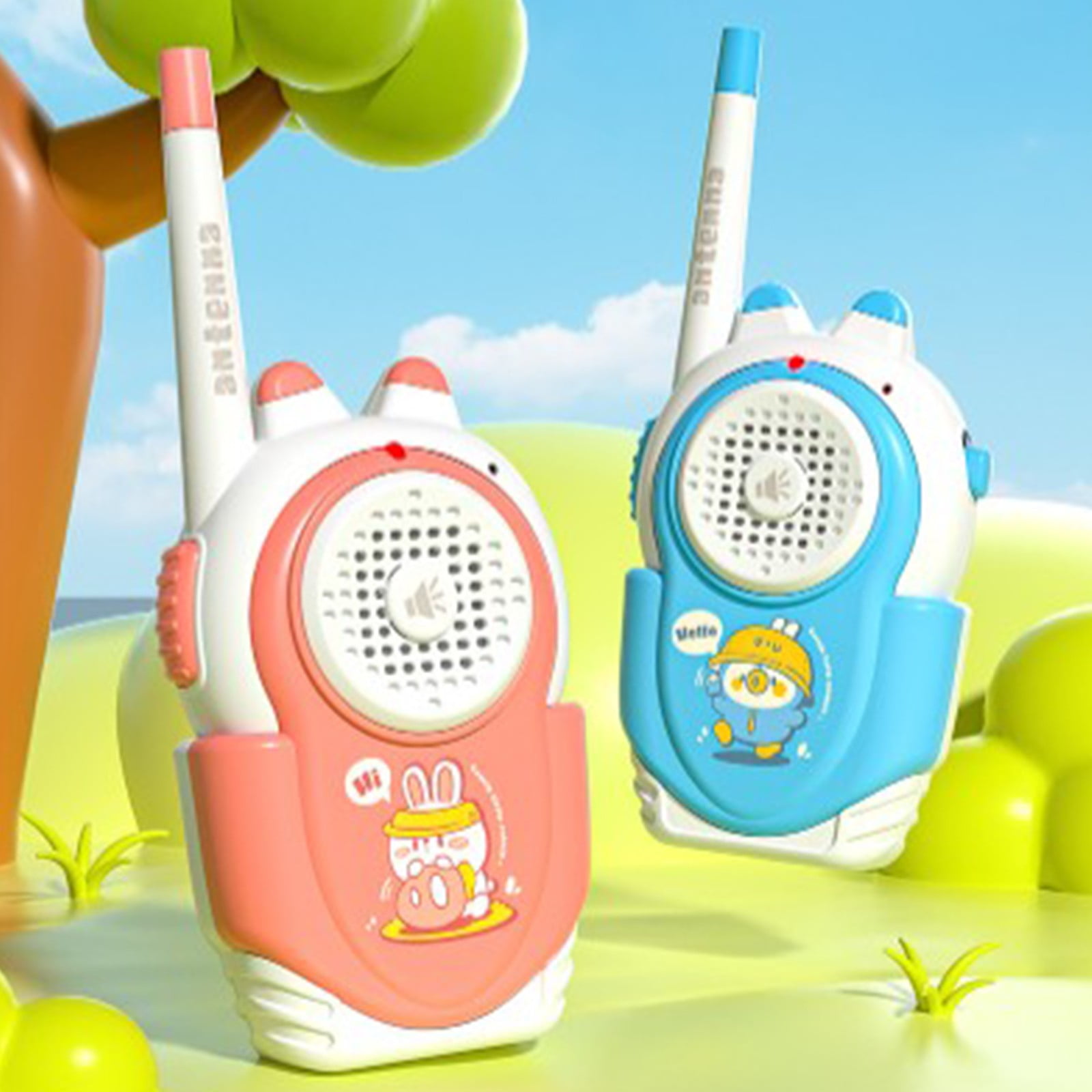 bxhwj Outdoor Toys for Kids Ages 4-8, 2-Way Radio Kids Walkie Talkies ...