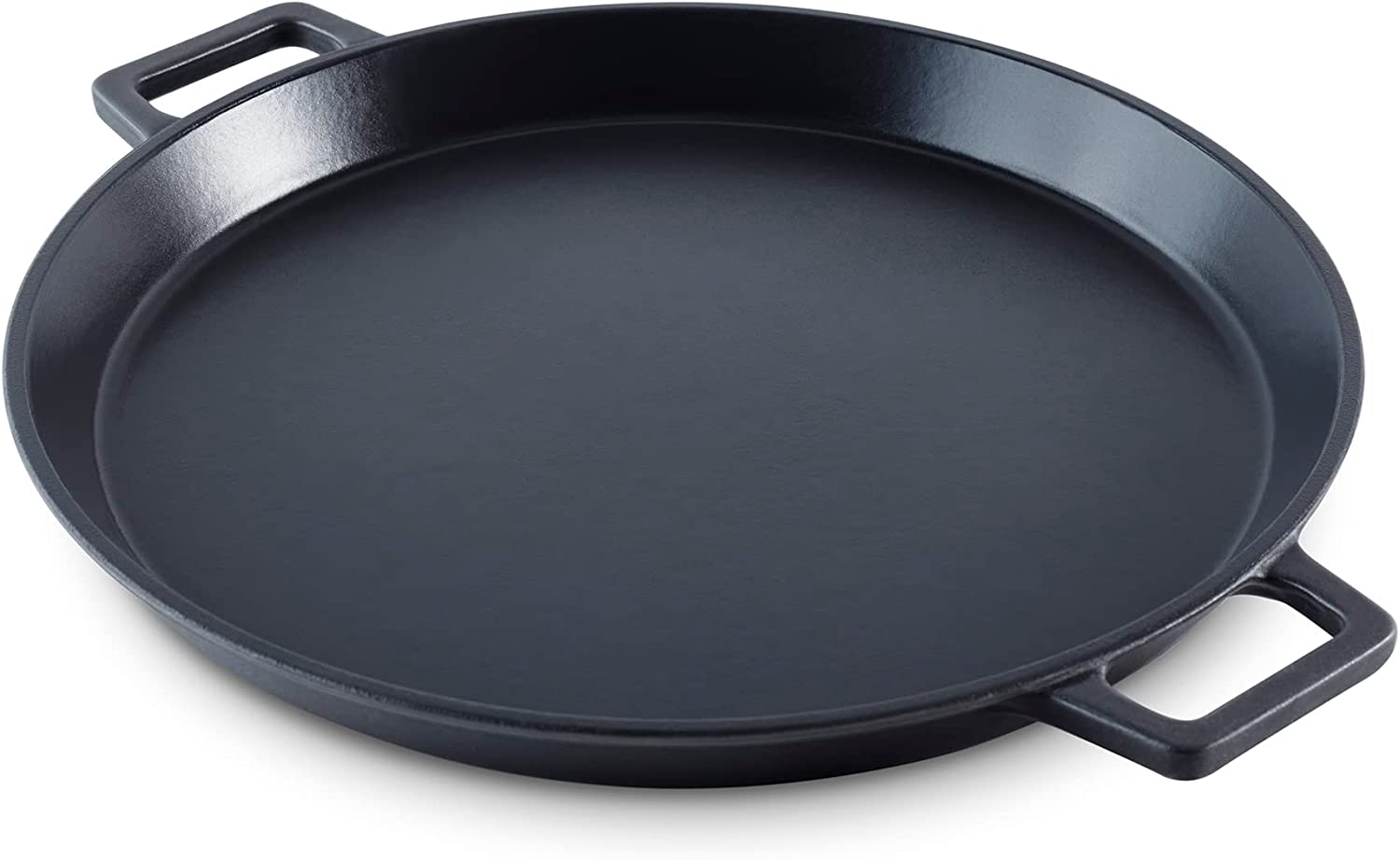 by Dash 13 Inch Nonstick Cast Iron Dual Handle Pan, Titanium Ceramic ...