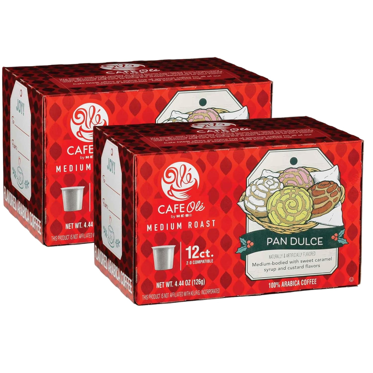 by H‑E‑B Medium Roast Candy Cane Coffee Single Serve Cups (2 pack - 24 ...