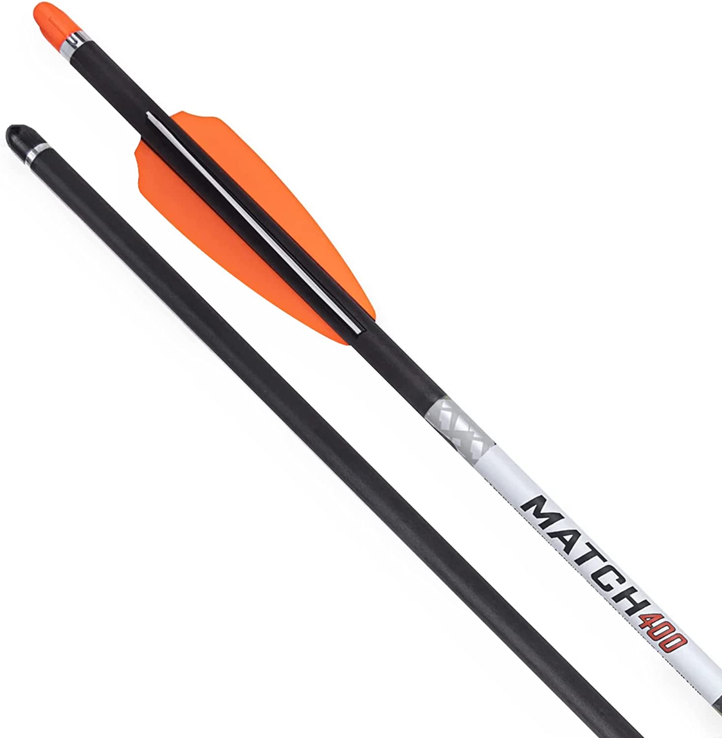 by - Match 400 - Pack of Six - 20” Carbon Crossbow Arrows, 400-Grains ...