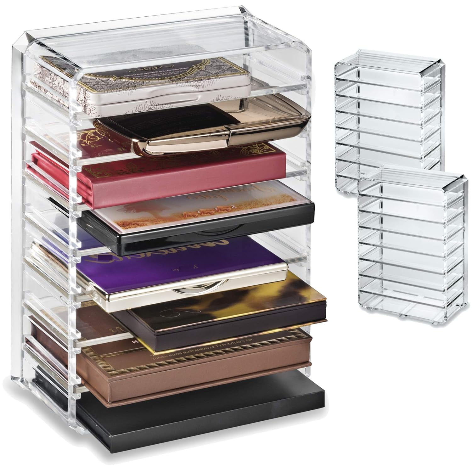 byAlegory (Set of 2) Acrylic Makeup Palette Organizer With Removable ...