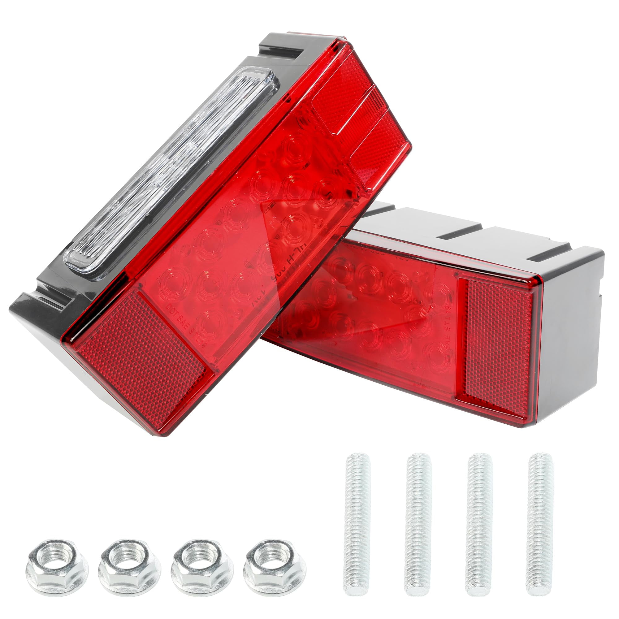 bylikeho 2PCS Trailer Lights,12V LED Trailer Light Kit, Submersible Low ...