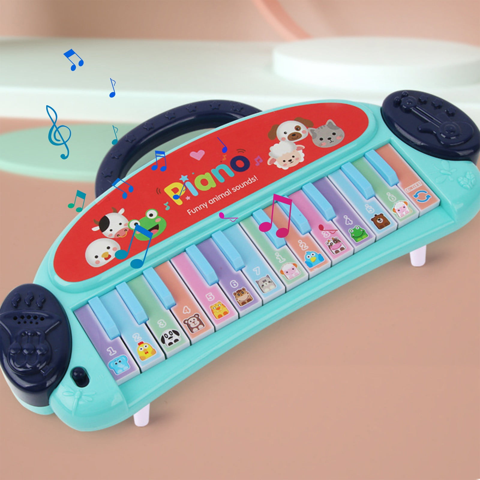 bzkewj 24 Keys Keyboard Piano for Kids, Multifunction Music Educational ...