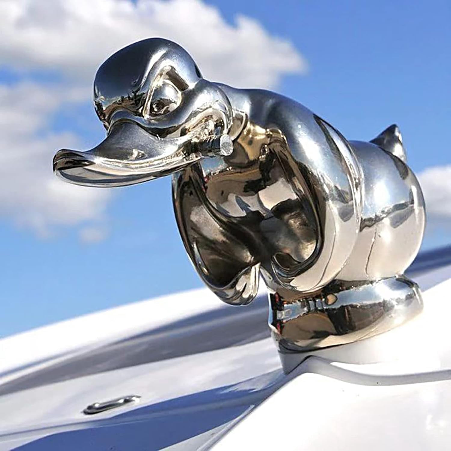 c Angry Duck Hood Ornament, 3D Car Resin Hood Ornament Electroplating ...
