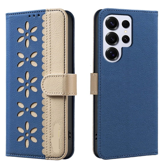 c For Samsung A54 5G Wallet Case Flower Floral Pattern Magnetic Leather ...
