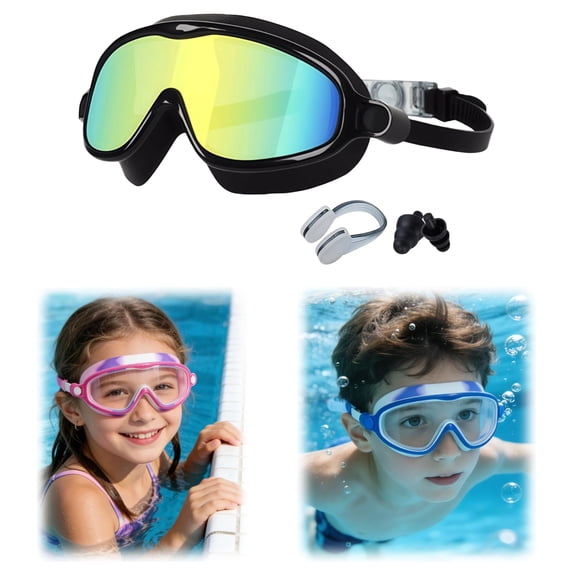 c HD Children'S Large Frame Waterproof And Anti-Fog Swimming, Large ...