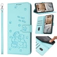 c Leather Wallet Phone Case for Samsung A54 5G Cartoon Cat Dog Style ...