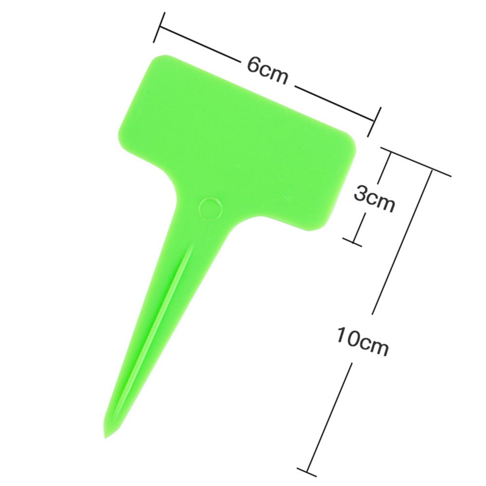 c Plant Labels 100 Pack T-Type Garden Markers Reusable Waterproof Tags ...