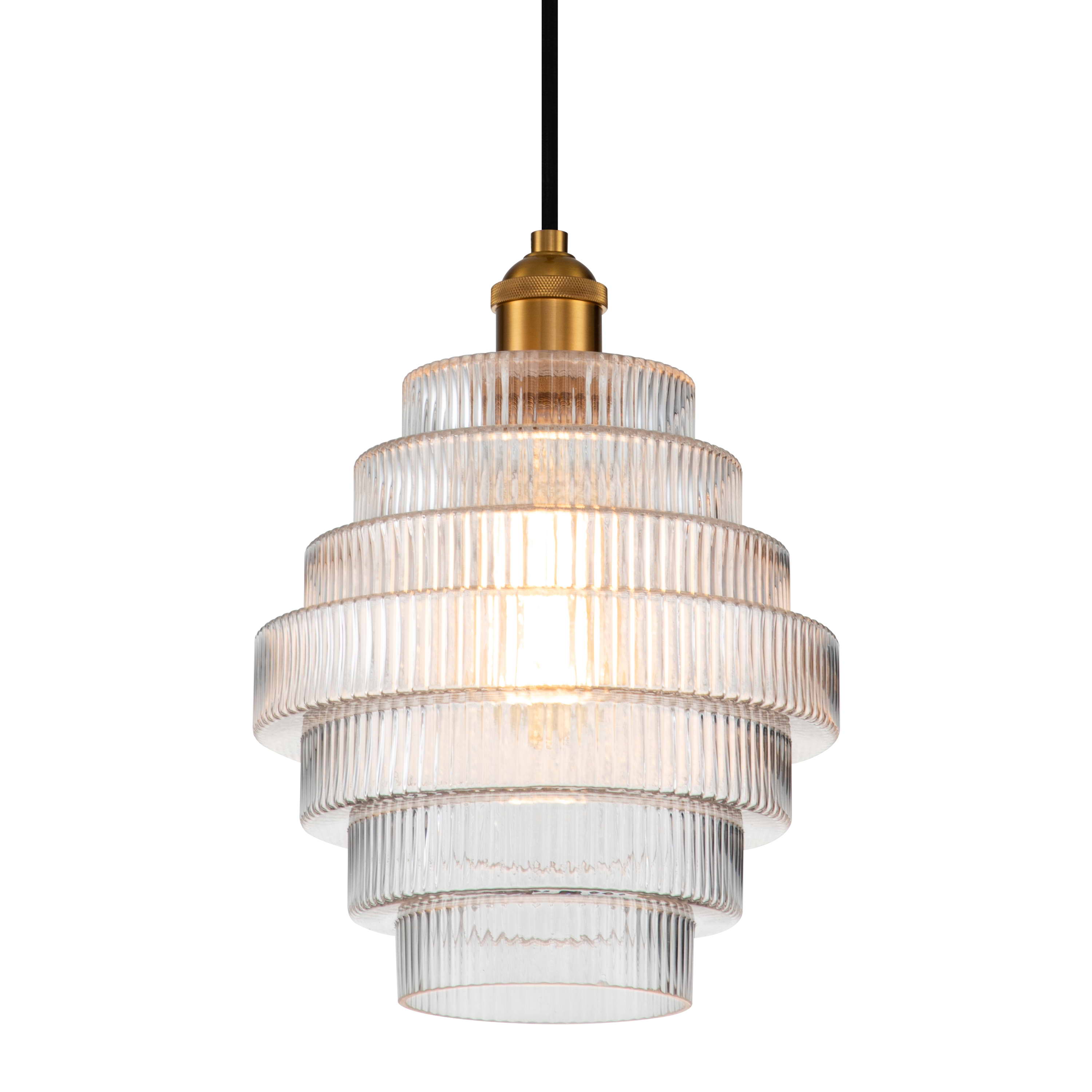 Gymax Antique Brass Metal Flush Mount Ceiling Pendant Light w/ Iron ...