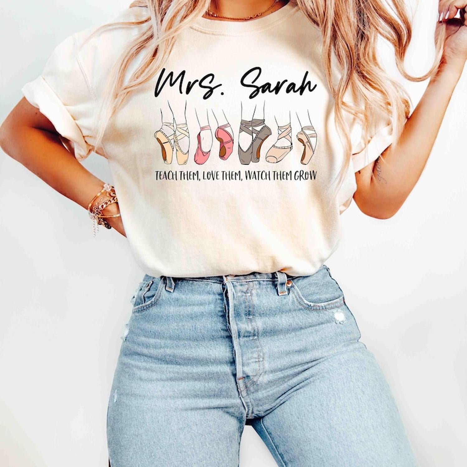 c-omfort colors Shirt Personalized Ballet Dance Teacher Shirt Teach ...