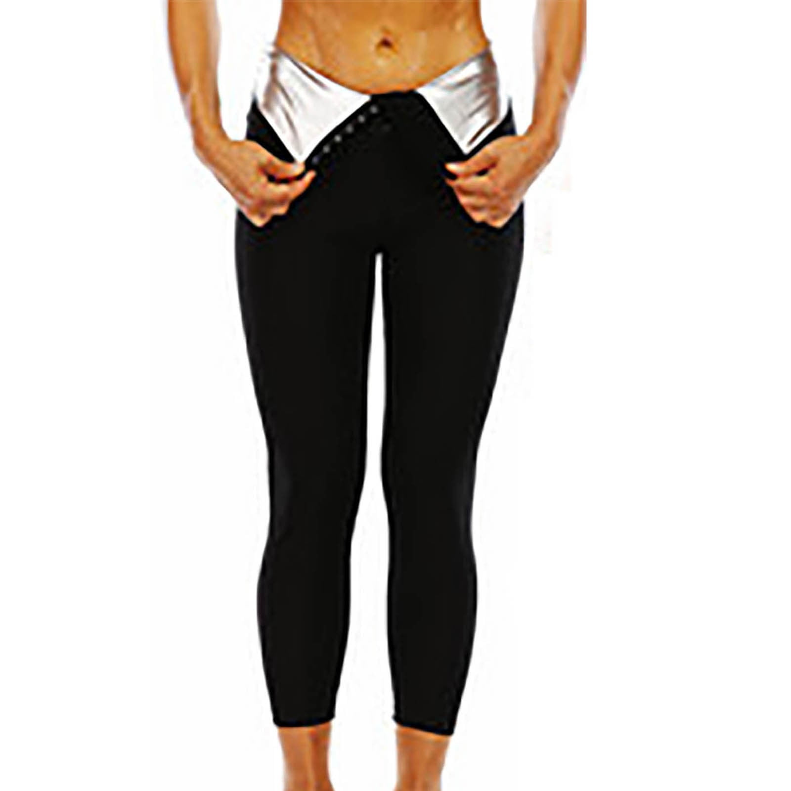 cFmduc Sauna Sweat Shapewear Leggings Pants Boxing Workout Suit Waist ...