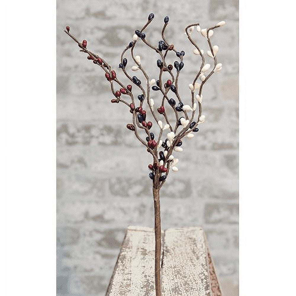 cWI gifts 6-Piece 9-Branch Pip Berry Pick Set 12-Inch country Mix Navy ...