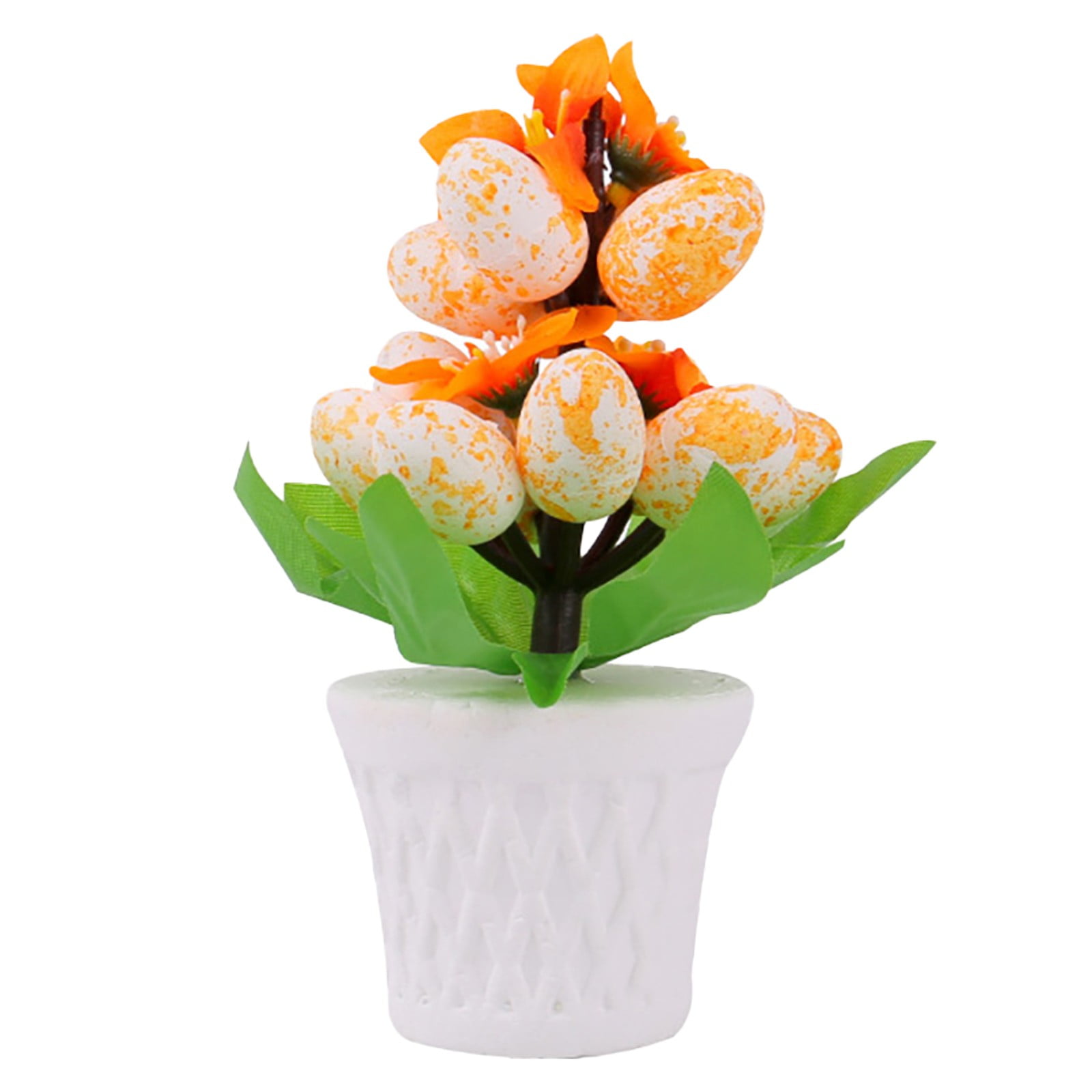 above cabinet decor Desktop Ornament Easter Table Tree Artificial Egg ...