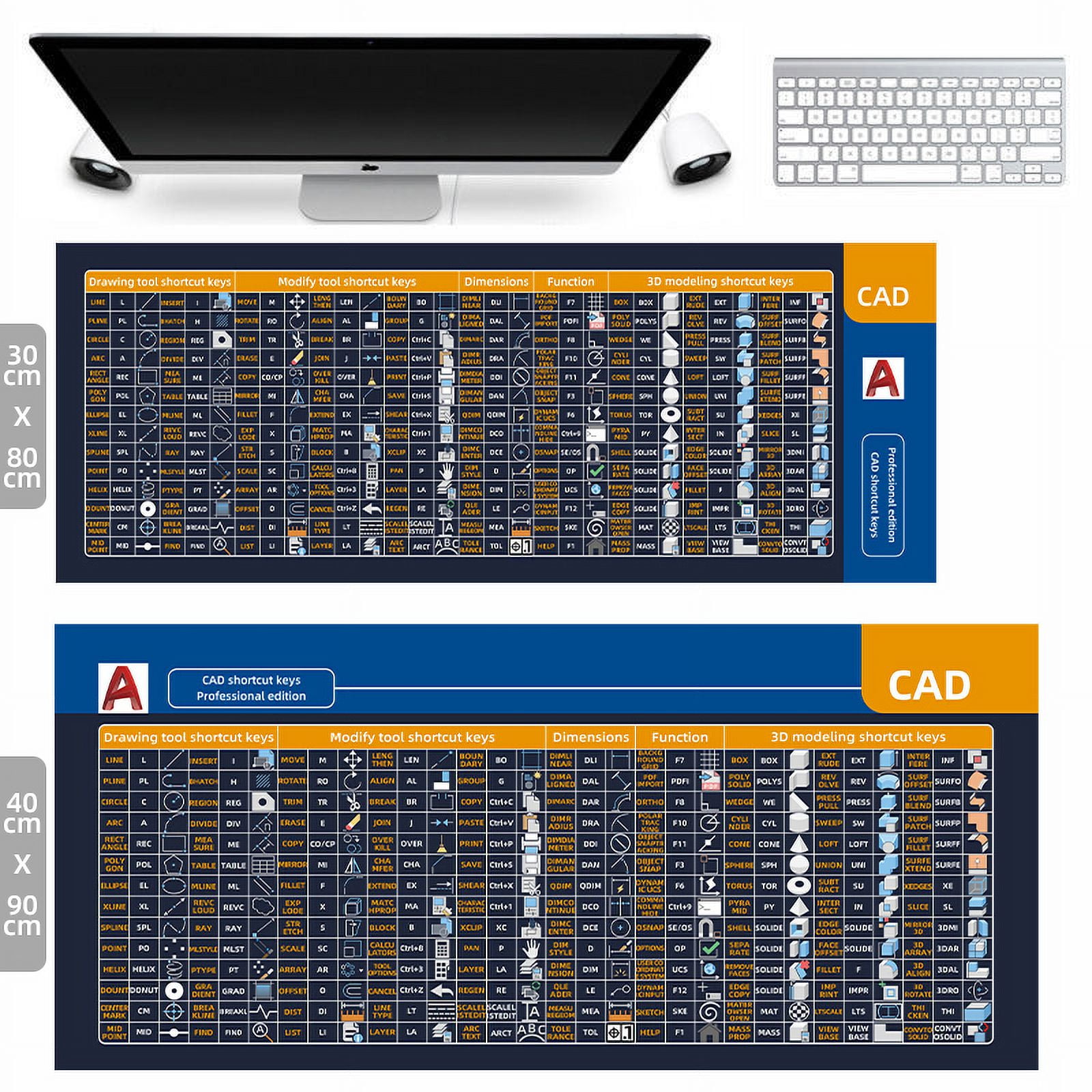 Cad Shortcut Keys Mouse Pad Cad Shortcut Keys Encyclopedia Thickeneded