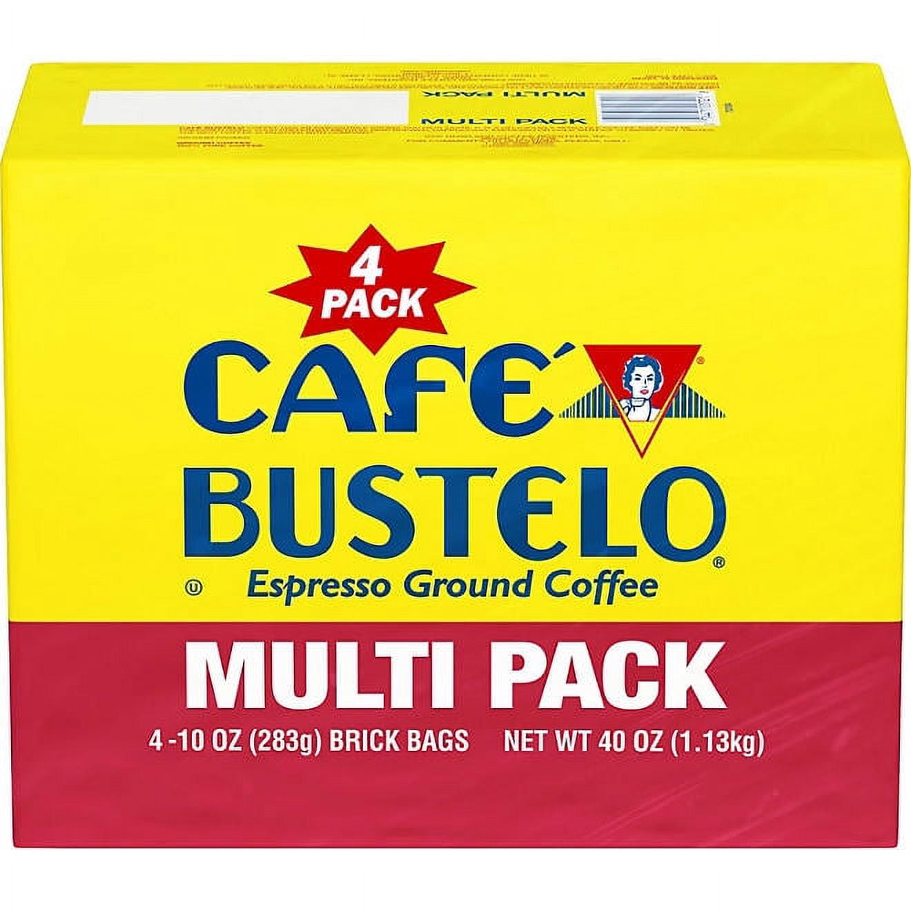 Cafe Bustelo Ground Coffee, Dark Roast, Latin-Style Espresso, 10 oz, 4 ...