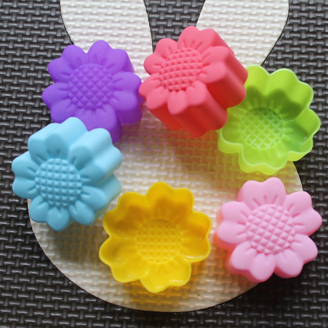 cake mold 12Pcs Daisy Silicone Chocolate Candy Mold Bakeware Cake ...