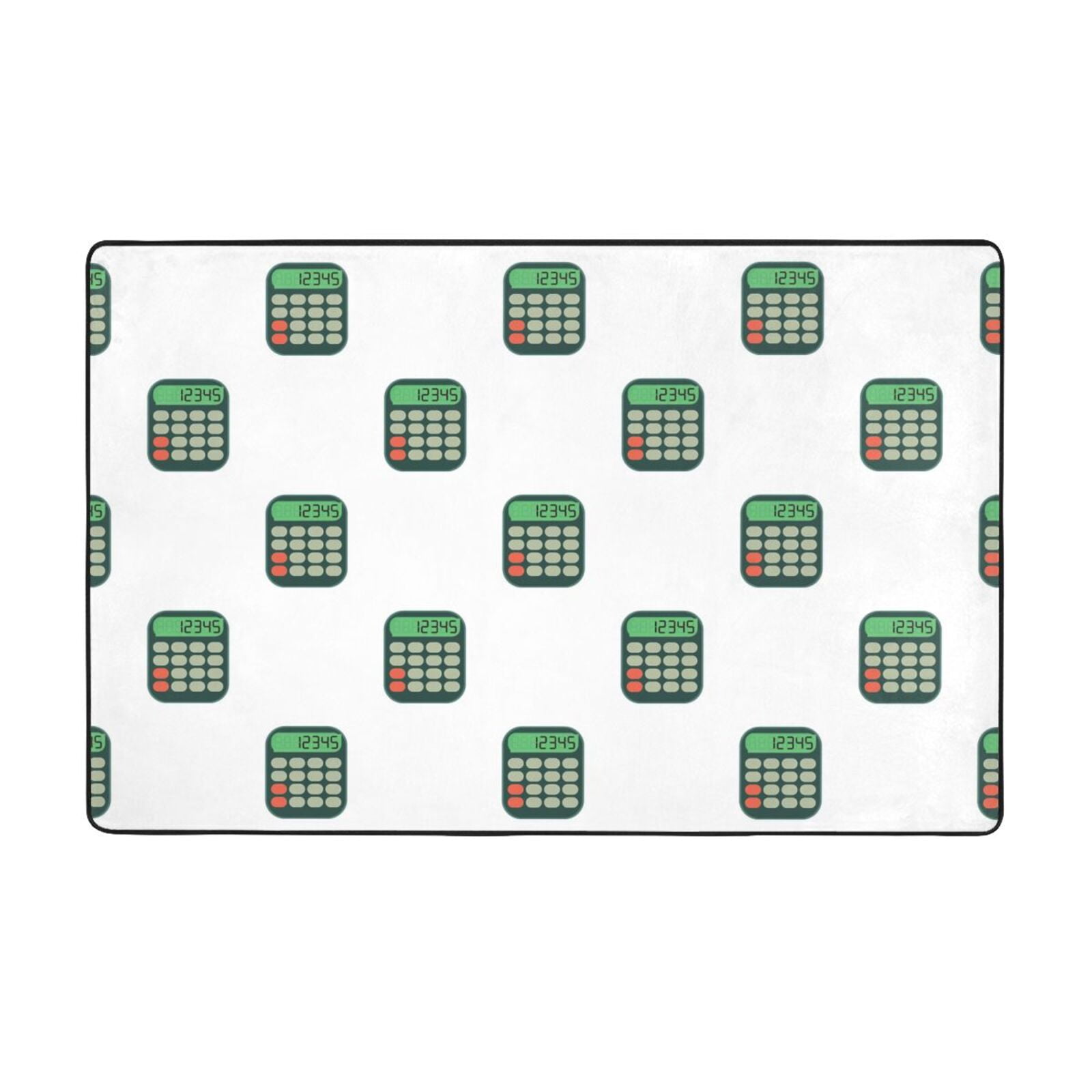 calculators Print Indoor Door Mat, Bedroom Rug & Carpets Entryway Rug ...