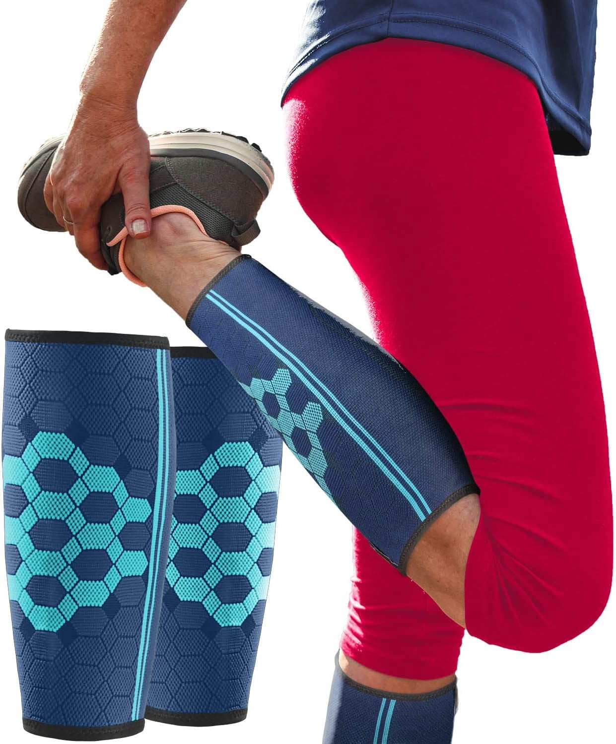 calf compression sleeves by (pair) – leg compression socks for men and ...