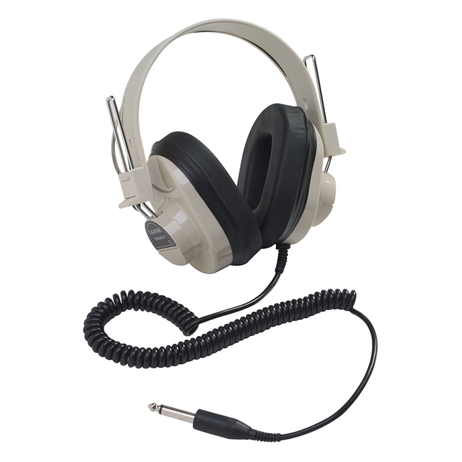 Califone 2924AVP Deluxe Monaural Over-Ear Headphones, 1/4 inch Plug ...