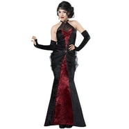 Adult Womens Sultry Creepy Crypt Countress Dark Gothic Halloween ...