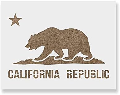 california flag stencil - cali flag stencil, stencil california ...