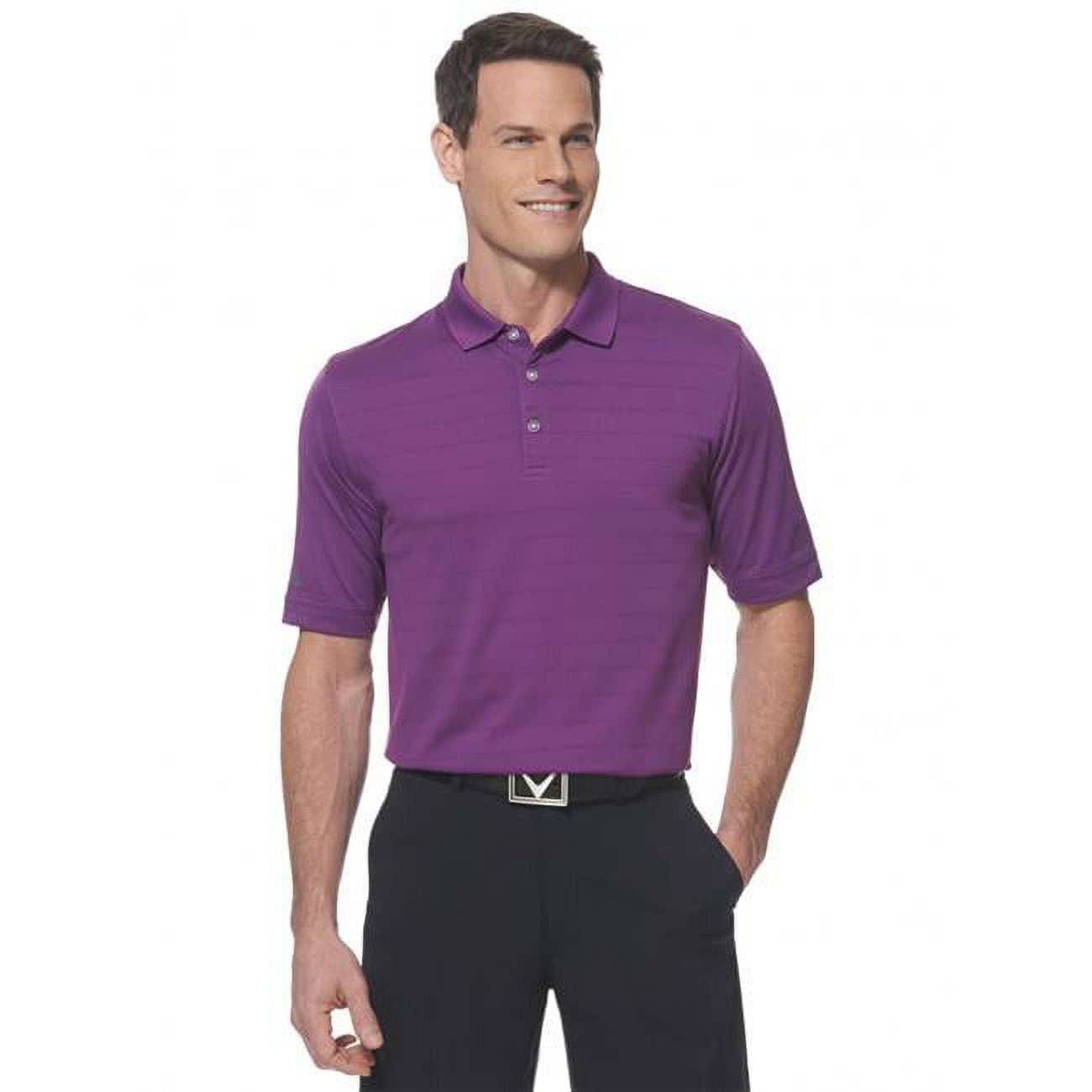 callaway cgm451-purple magic-2x mens opti-vent polo, purple magic - 2x ...