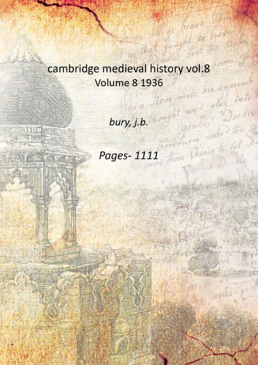 cambridge medieval history vol.8 Volume 8 1936 - Walmart.com
