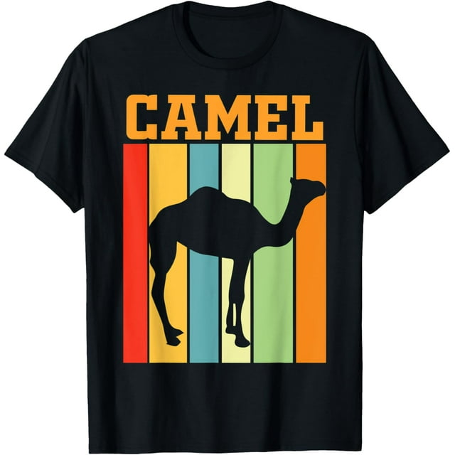 camel Shadow silhouette in Retro Colors T-Shirt men and women can wear ...