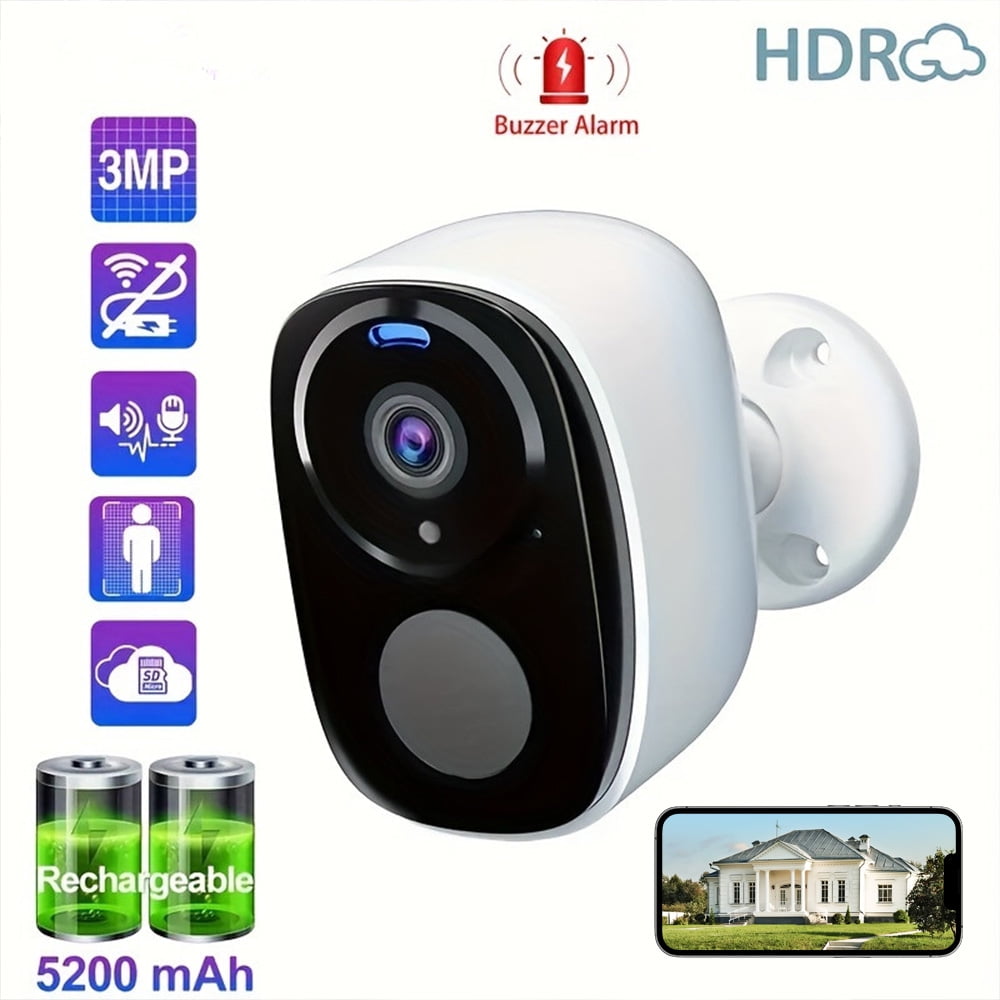 camera,Voice Intercom 2304x1296p Vision Camera Pir Human Remote Two-way ...