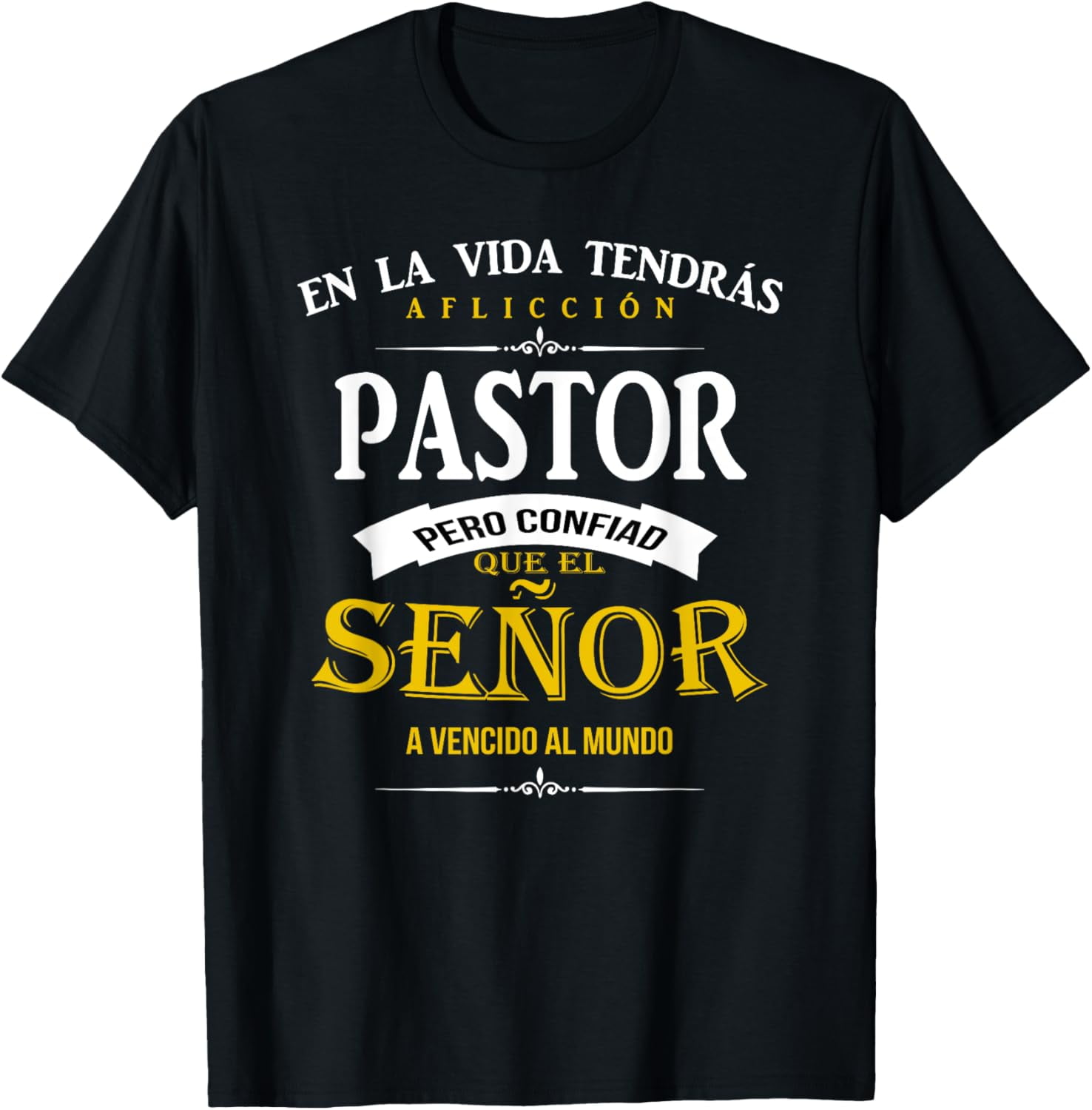 camisa cristianas para pastor Spanish christian T-Shirt - Walmart.com