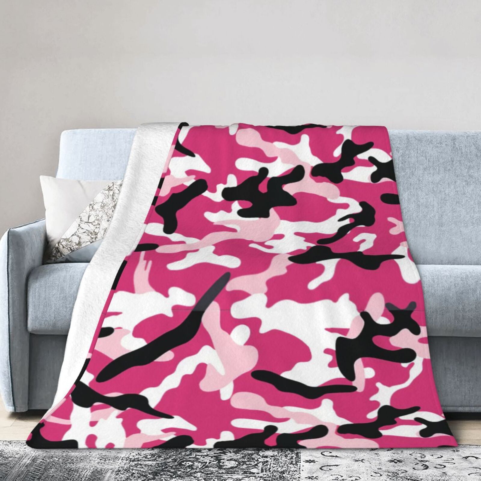 camo pattern Micro Fleece Air Conditioning Blanket Warm Soft Flannel ...