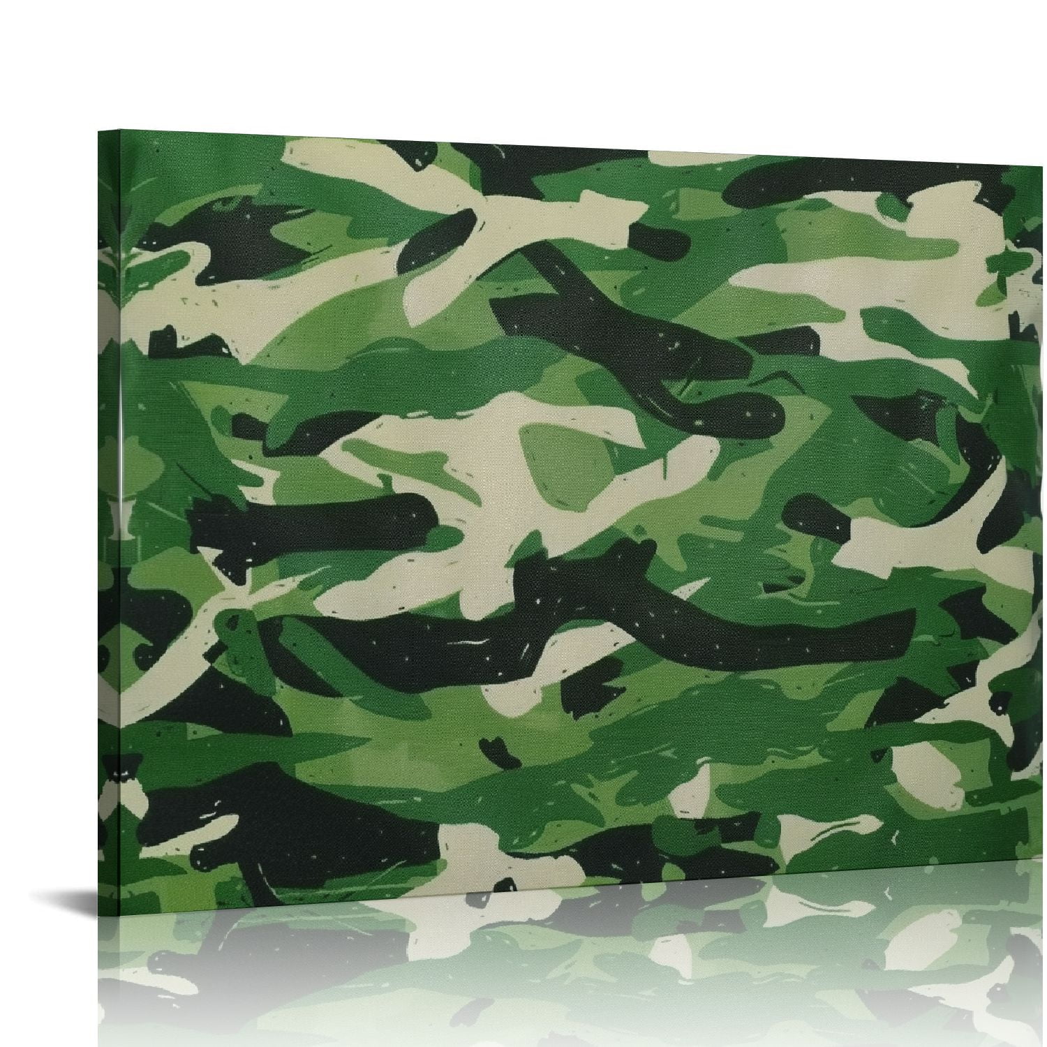 camouflage print minimalist painting green Fine Art Aesthetic Poster ...