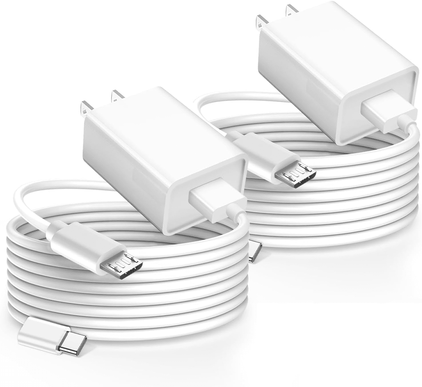 can 2 Pack 10ft Micro USB Charging Cable, Long Power Cord for Game ...