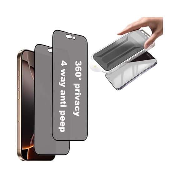 can 2 Pack Privacy Matte Screen Protector for iPhone 16 Plus/iPhone 15 ...