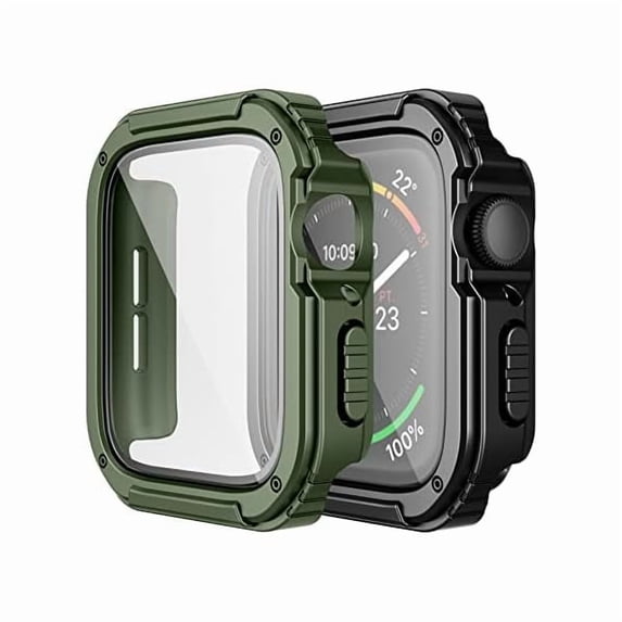 can 2 Pack Rugged Case Compatible for Apple Watch 44mm Series SE/6/5/4 ...