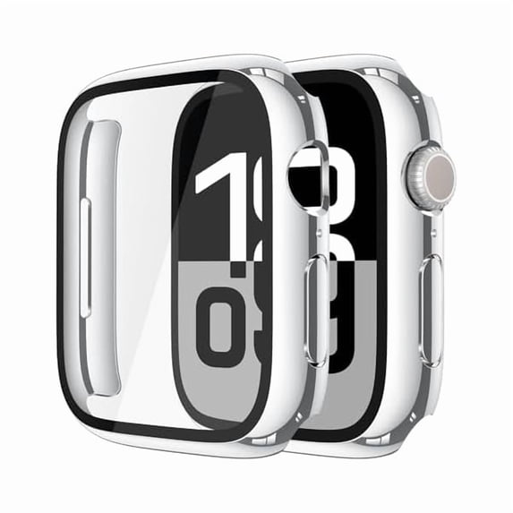 can 2 Pack Tempered Glass Case Compatible for Apple Watch Series 11 ...