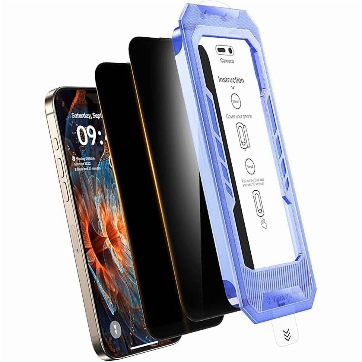 can 2-Pack for iPhone 15 Pro Privacy Screen Protector,Easy to Install ...