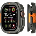 can 2 in-1 Metal Cover Compatible with Apple Watch Ultra 3/2/1 Case ...