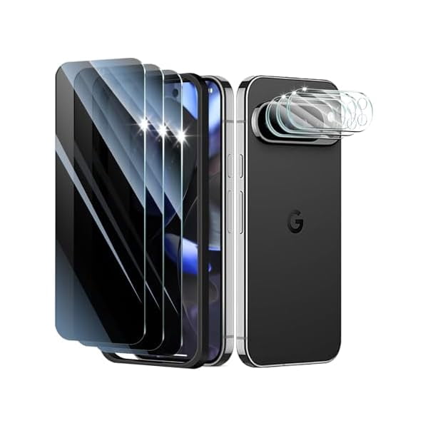 can 3+3+1-Pack, Privacy Screen Protector and Camera Lens Protector for ...