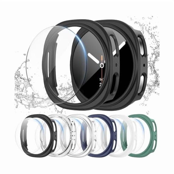 can [6+6Pack] for Samsung Galaxy Watch 8 44mm Screen Protector Case ...