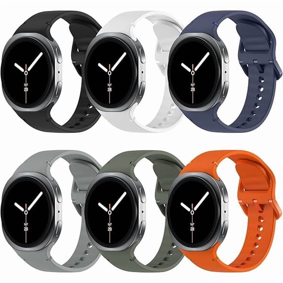 can 6 Pack Sport Bands Compatible for Samsung Galaxy Watch 8 40mm 44mm ...